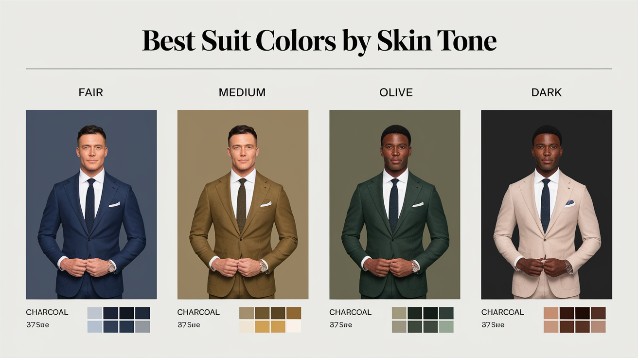 Suit Color Guide: Match Your Hair and Skin Tone